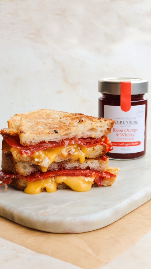 Chilli Smoked Brie Toastie with Salami - Udder Delights